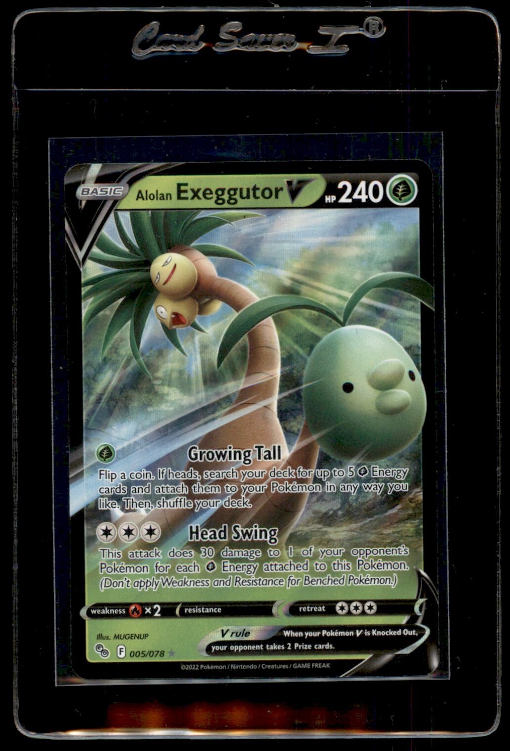 2022 Pokemon Pokemon Go Alolan Exeggutor V #005/078 Ultra Rare | eBay