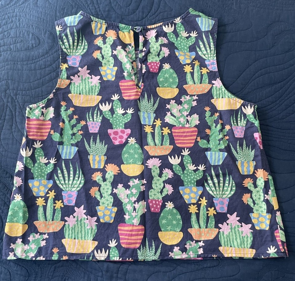 Princess Highway Sleeveless Tank top 🌱 Plants Succulents 🪴 12 💙 100% ...