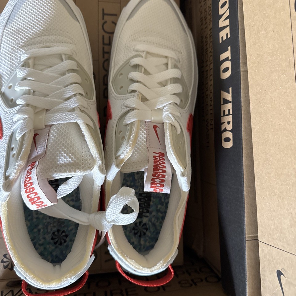 Nike Air Max Terrascape 90 Summit White/ Red Clay | eBay