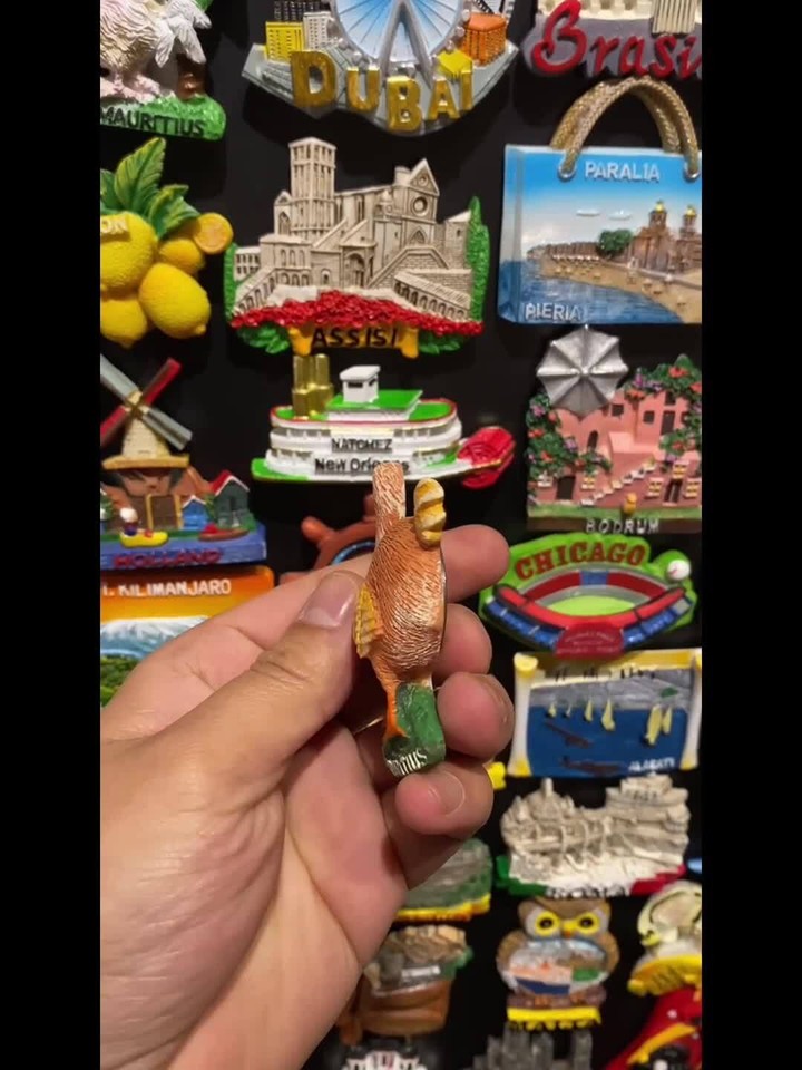 Mauritius Dodo Bird Animal Tourist Travel Souvenir Gift 3D Resin Fridge ...