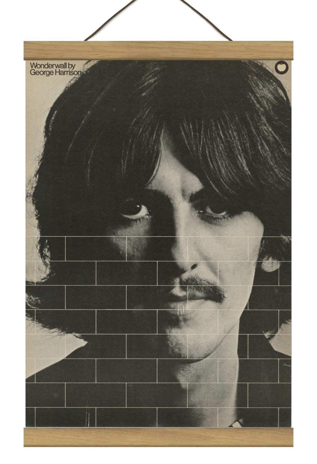 George Harrison "Wonderwall" Original Promo Ad, Mounted w/Magnetic ...