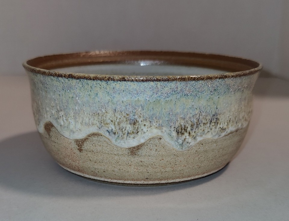 VTG Machulis Pottery Small Bowl Drip Glaze USA Signed Dated 1992 ...