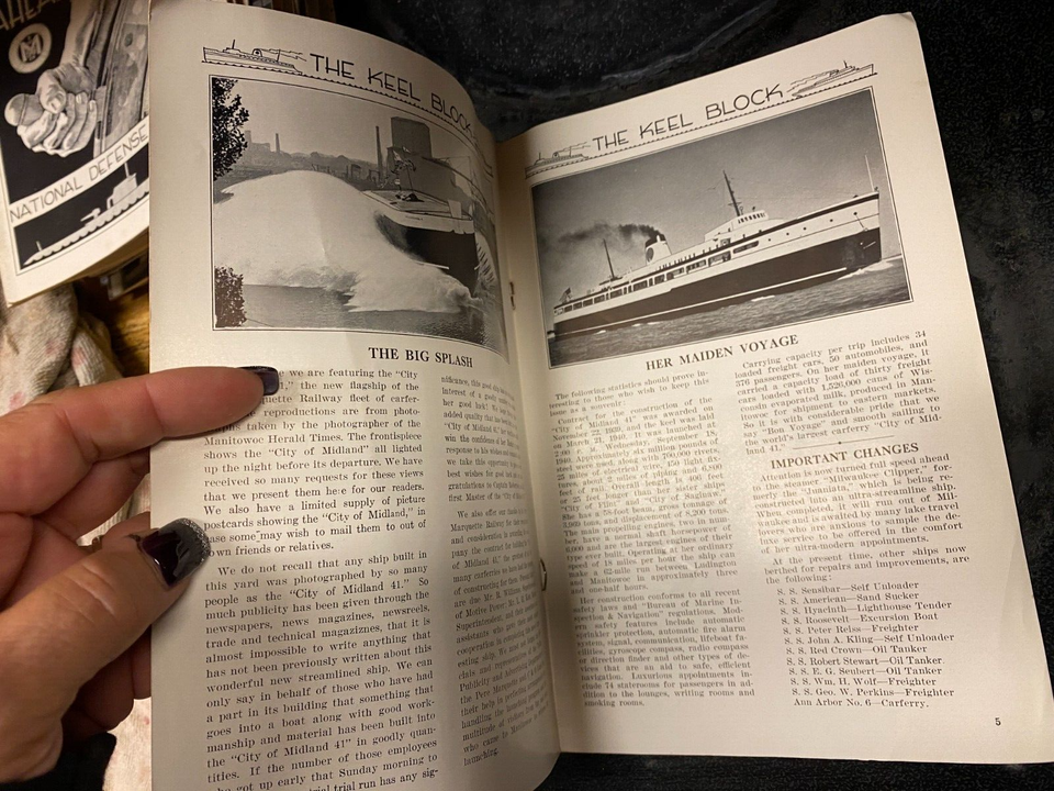Manitowoc Shipbuilding The Keel Block August 1941 Pamphlet-WW2 Ship ...