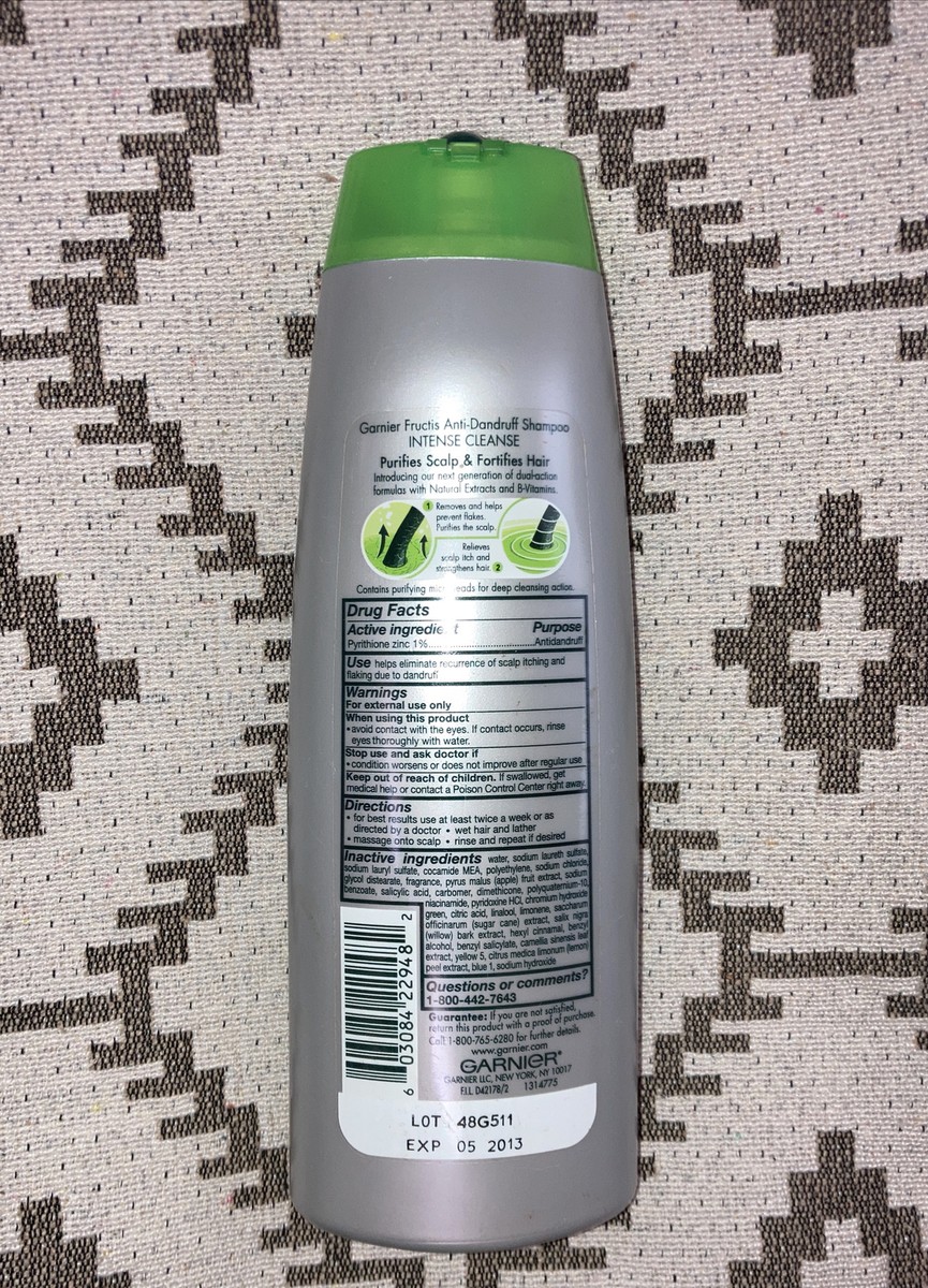 Garnier Fructis Shampoo Label