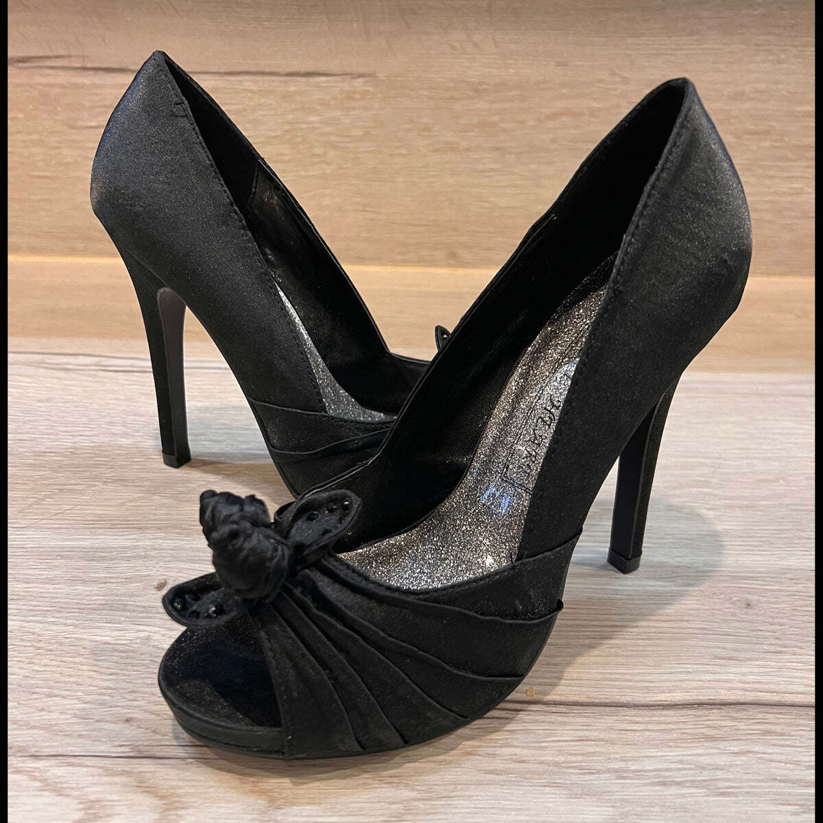 Black And Silver Heels For Prom