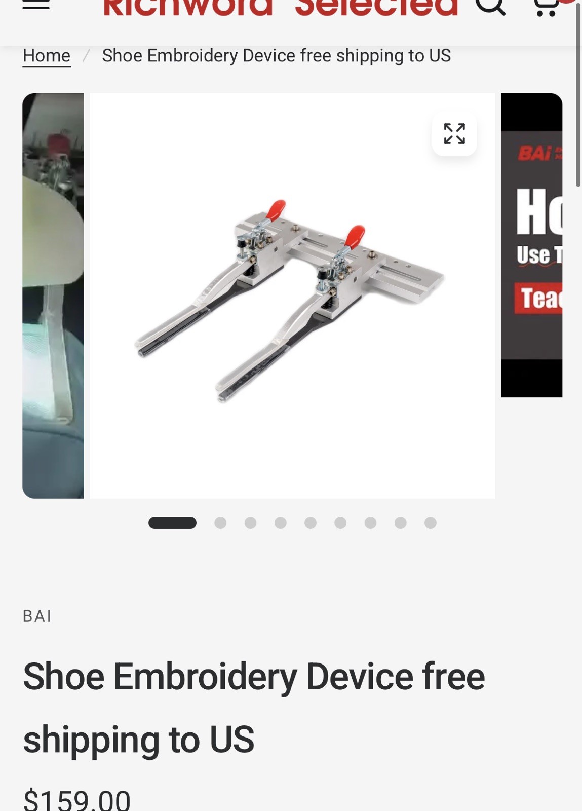 Shoe Clamp Frame for Embroidery Machine – Aluminum Hoop Jig for Shoes ...