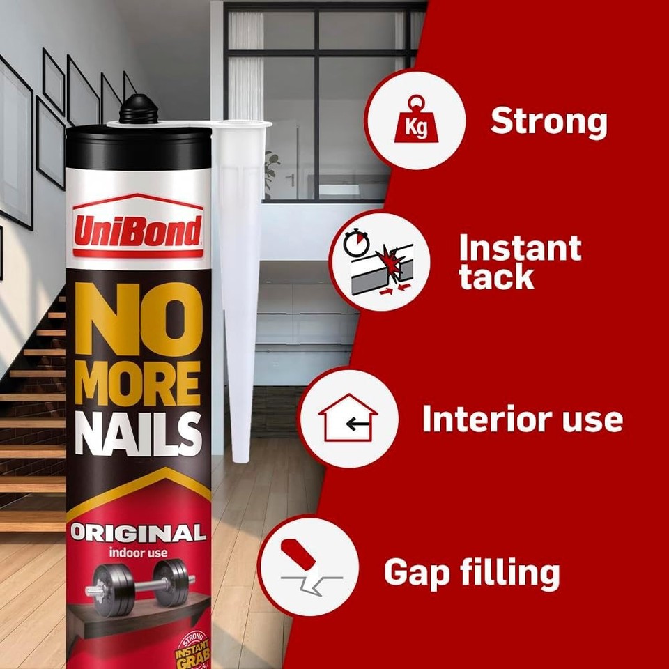 UniBond No More Nails Original Heavy Duty Mounting Adhesive 365g UK | eBay UK