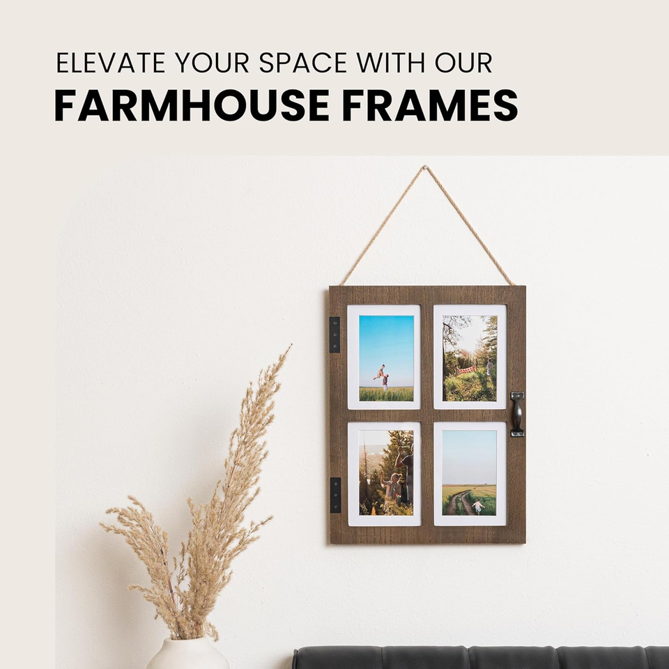 GLM 5X7 Picture Frame Collage with 4 Photos - Display Your Favorite ...