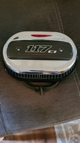 GENUINE 17-23 Harley 117 VENTILATOR AIR CLEANER BREATHER MILWAUKEE 8 M8 ...