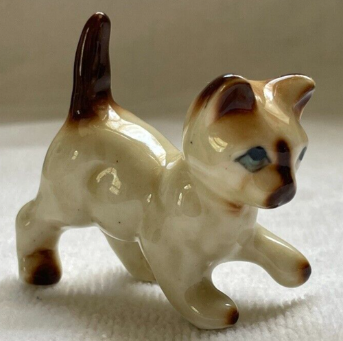 Vintage Siamese Cat Figurine Playful Prancing Beautiful | eBay