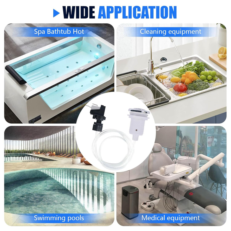 16A on off Push Button Switch Jetted Whirlpool Jet for Bath Tub Spa ...