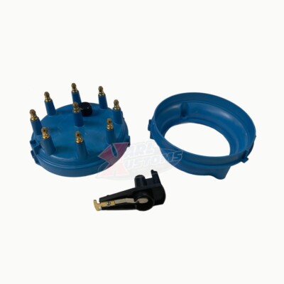 Blue Ford EFI Distributor Cap & Rotor Kit 5.0 5.8 302 351W Mustang ...