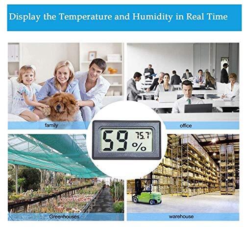 Mini Hygrometer Thermometer 2PCS Mini Digital Humidity Gauge ...