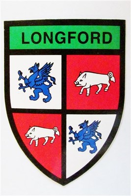 LONGFORD Irish County Crest Bumper Car Sticker Decal 2.5" x 3.5" | eBay
