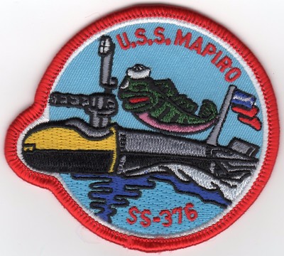 USS Mapiro SS 376 - Fish on Torpedo - 3 inch - Submarine Patch - Cat No ...