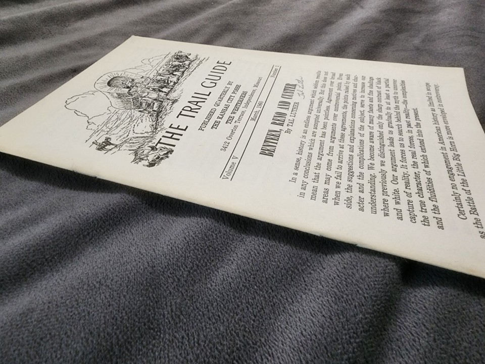 The Trail Guide: Vol 5, No 1; 1960 - Benteen, Reno & Custer SIGNED BY ...