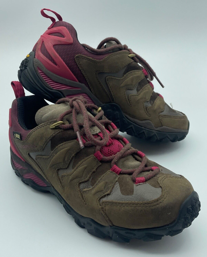 Merrell Waterproof Womens Hiking Shoes Goretex Vibram Bitter Root Sz US ...
