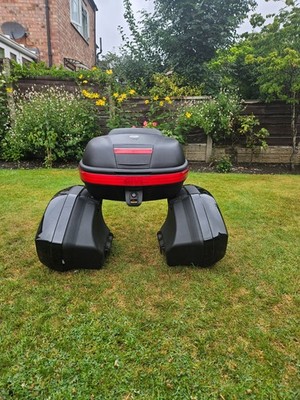 motorbike givi panniers 3 Box Set + Keys | eBay UK