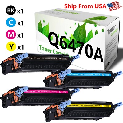 4PK 501A Q6470A Toner Cartridge for Color Laser Jet CP3600 CP3800 ...