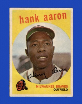 1959 Topps Set-Break #380 Hank Aaron LOW GRADE (filler) *GMCARDS* | eBay