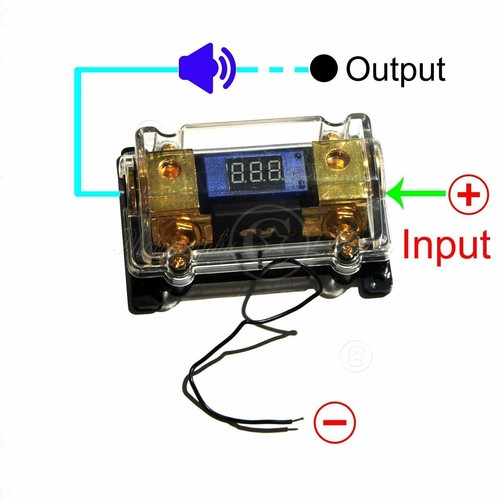 Auto Car Audio Overload Protector LED Voltage Display ANL Dist Block ...