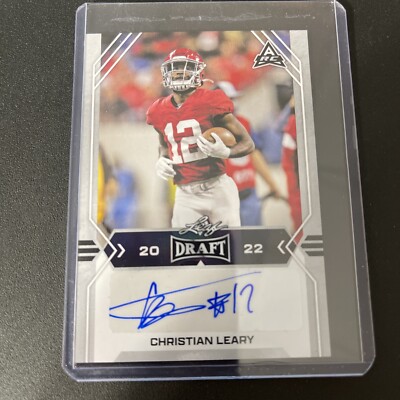 Christian Leary Alabama 2022 Leaf Draft RC Auto #BA-CL1 | eBay