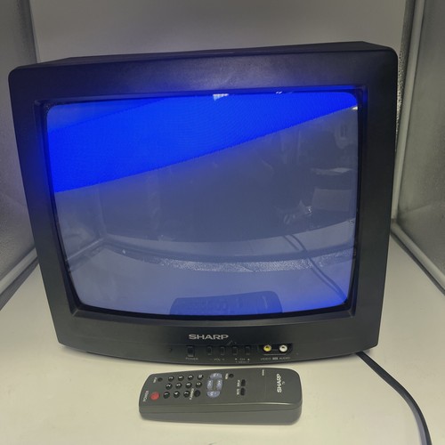 SHARP 13" CRT TV Retro Gaming Color Television Model 13N-M100B w ...