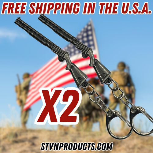 2 Pack Shotgun Keychain Gun Video Game CS2 CSGO PUBG COD Keyring Key ...