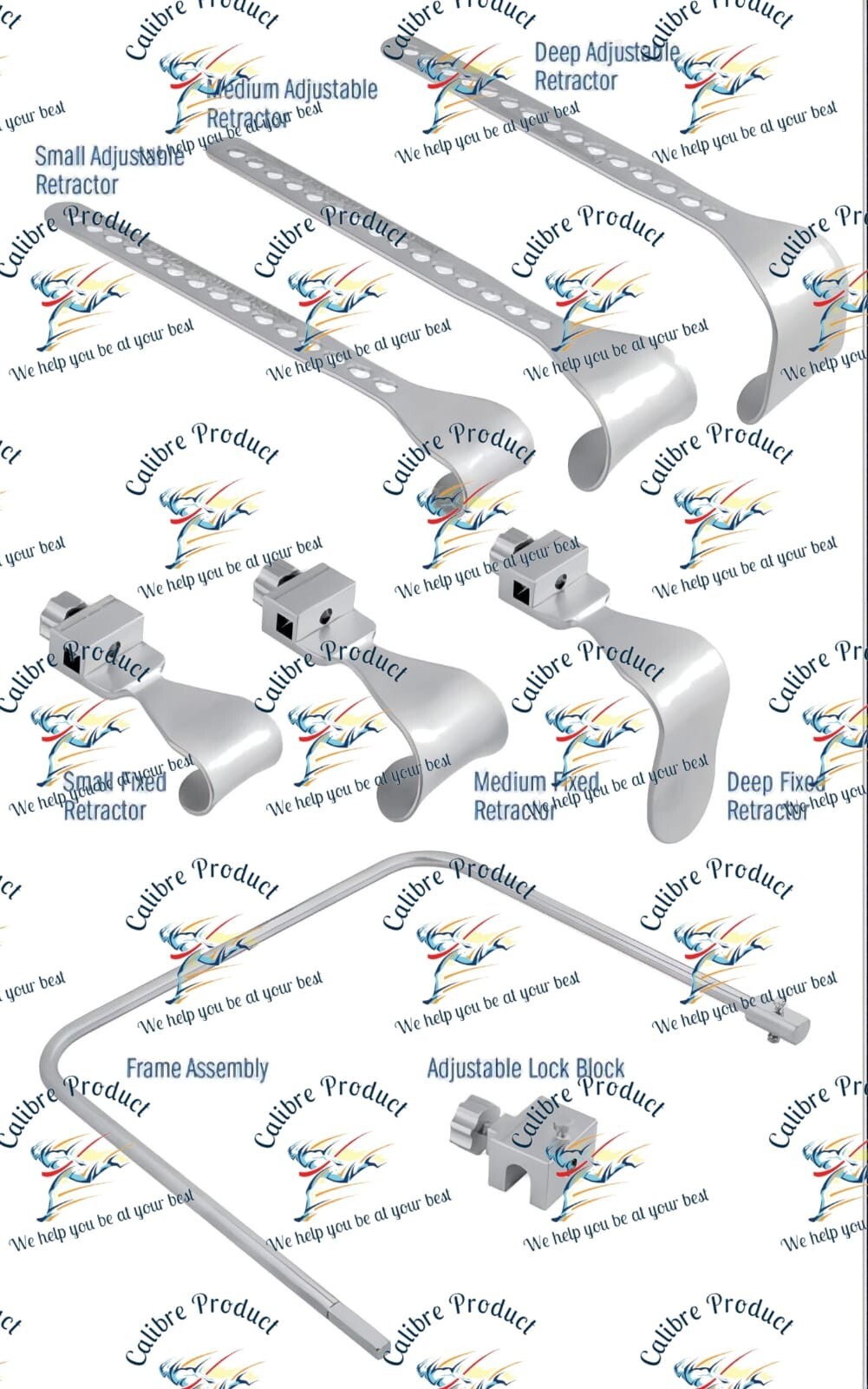 Bell-Hawkins Shoulder Frame and Blade Set of 8 Shoulder Arthroplasty ...