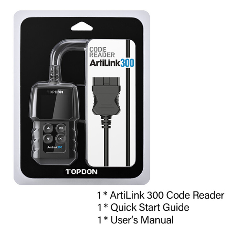 TOPDON AL300 OBD2 Scanner Code Reader OBD II Check Engine Car ...