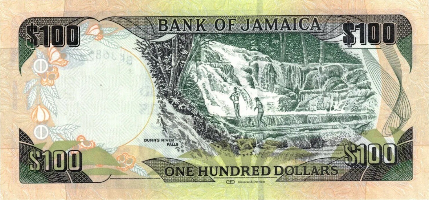 Jamaica 100 Dollars 2021 Currency Bill. One Hundred Jamaican Dollar ...