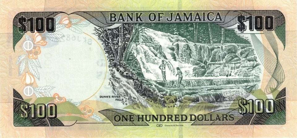 Jamaica 100 Dollars 2021 Currency Bill. One Hundred Jamaican Dollar ...