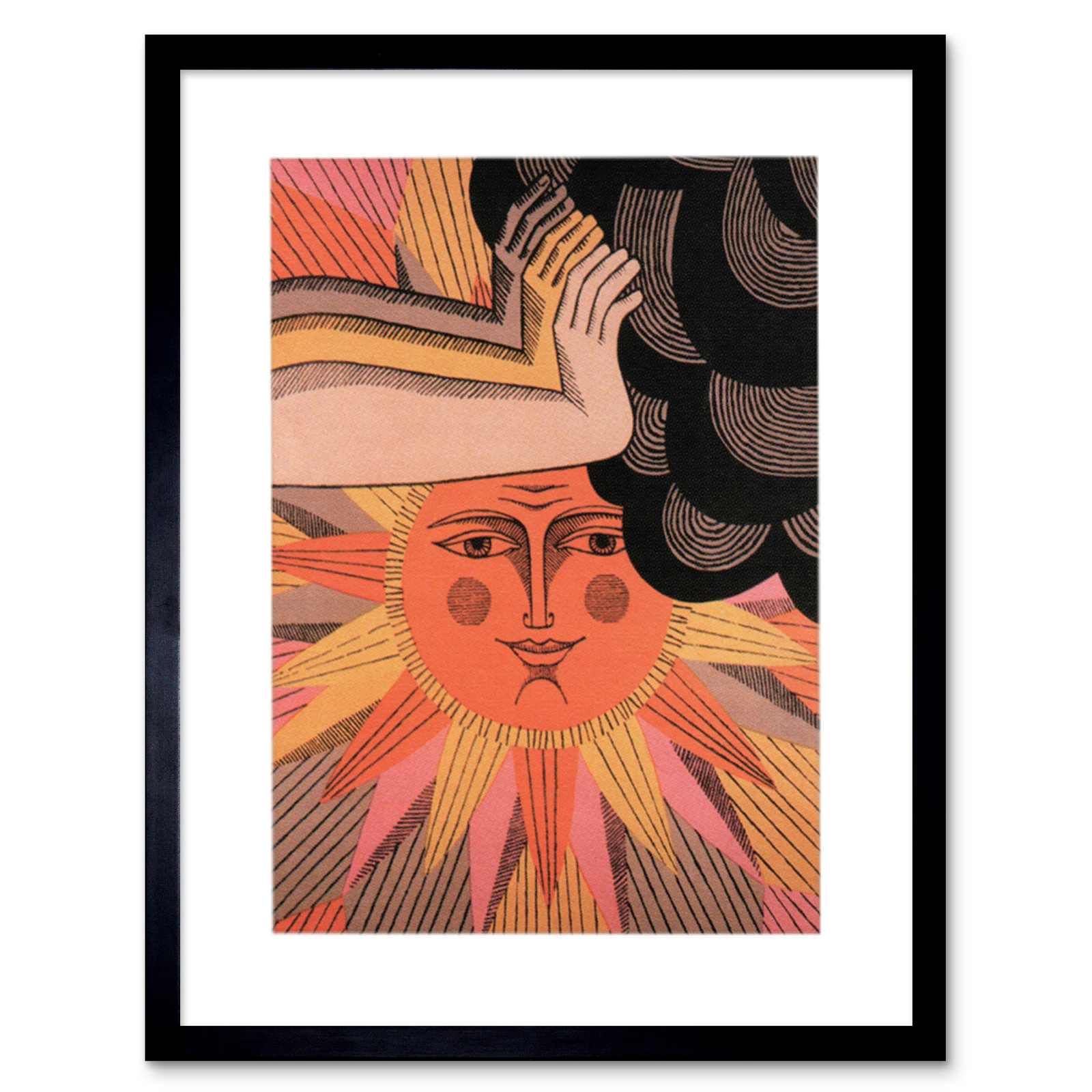 Ad USSR Communism Sun Cloud World Peace Framed Art Print Picture Mount ...