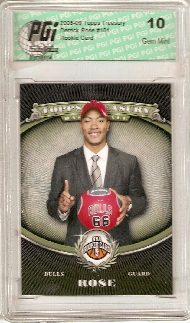 Derrick Rose 2008-09 Topps Treasury Rookie Card PGI 10 | eBay