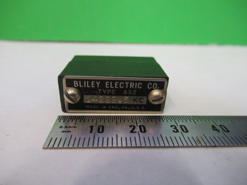 VINTAGE WWII BLILEY QUARTZ CRYSTAL AX2 14222.5 KC FREQUENCY RADIO ...
