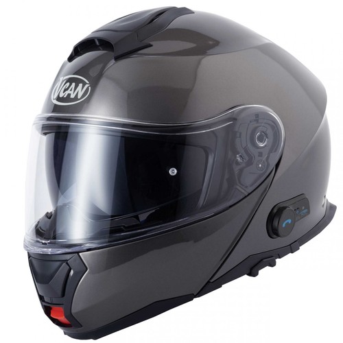 Vcan H272 Blinc Bluetooth A4 Anthracite Flip Front Motorbike Helmet ...