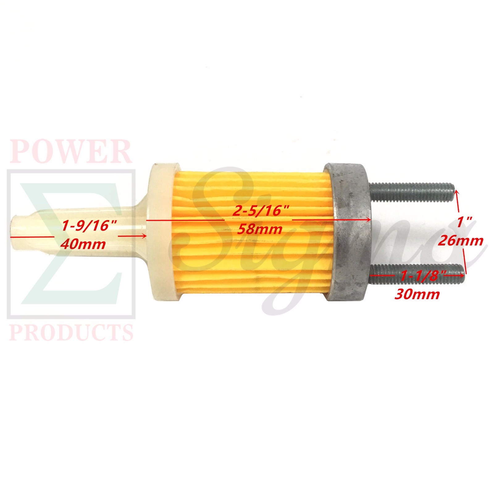 In-Tank 3-7/8" Fuel Filter For 170F 178F 178FE 186F 186FE 186FA Diesel ...