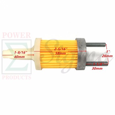 In-Tank 3-7/8" Fuel Filter For Yanmar L100 &186F Chinese 10HP Diesel ...