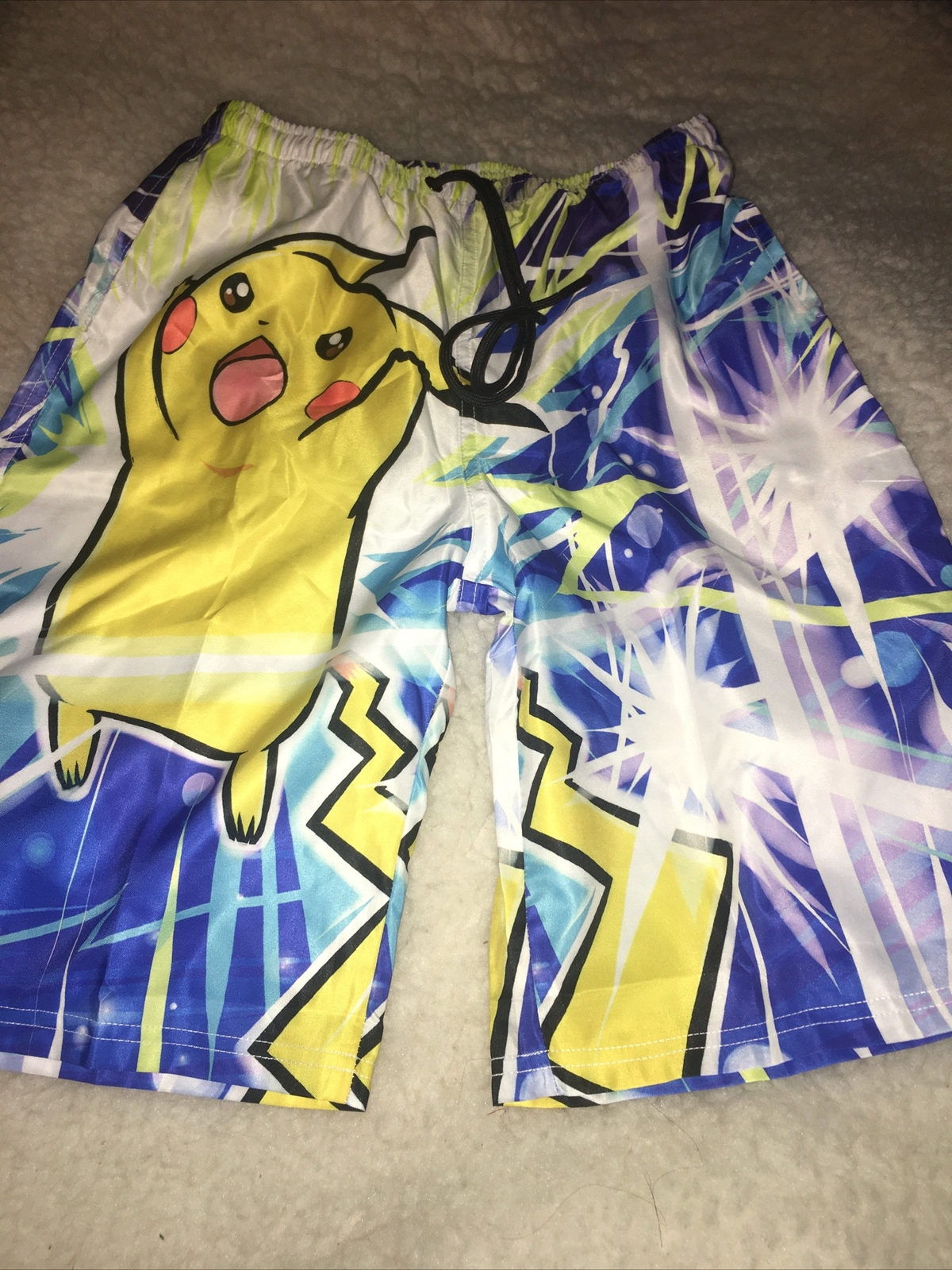 Pokemon Pikachu Poke Ball Board Shorts Swim Trunks Swimwear Boy ...