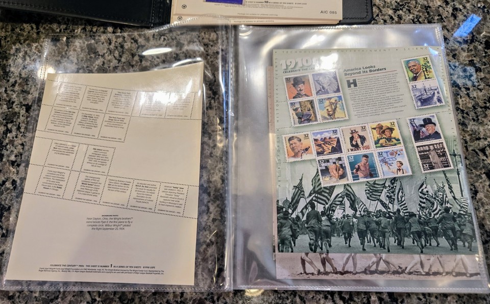 Celebrate the Century USPS Commemorative Stamps Complete set 1900-1999 ...