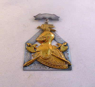 Knights of Pythias Large FCB Coin Silver Pin/Medal | eBay
