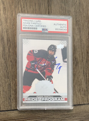 Adam Fantilli 2022 Upper Deck Signed Canada Juniors RC Autograph PSA ...