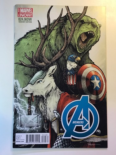 AVENGERS #24 NM PETERSON ANIMAL VARIANT - MARVEL 2014 | eBay