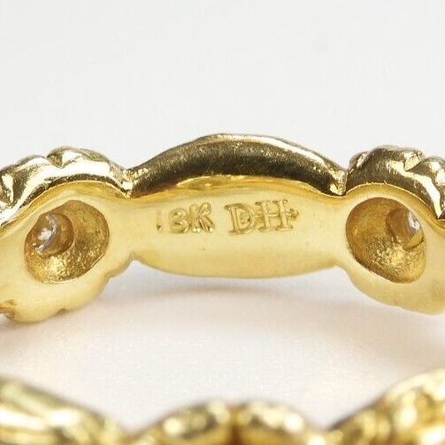 Antique Diamond Unisex Wedding Eternity Band DH 17KY Ring Size 9 UK-R1 ...