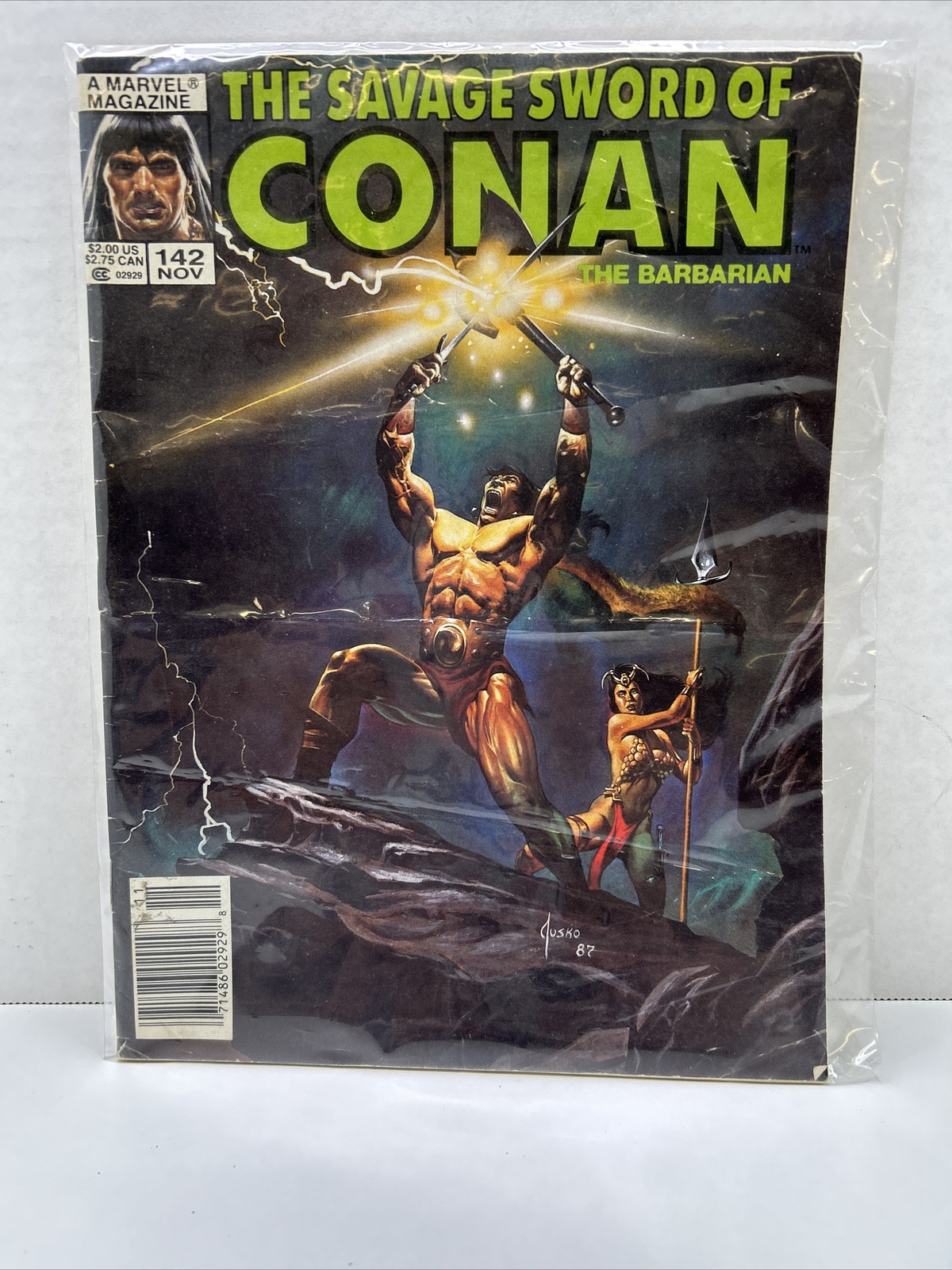 Savage Sword Of Conan Magazine Lot Of 5 Issues Marvel Jusko SEE PHOTOS ...