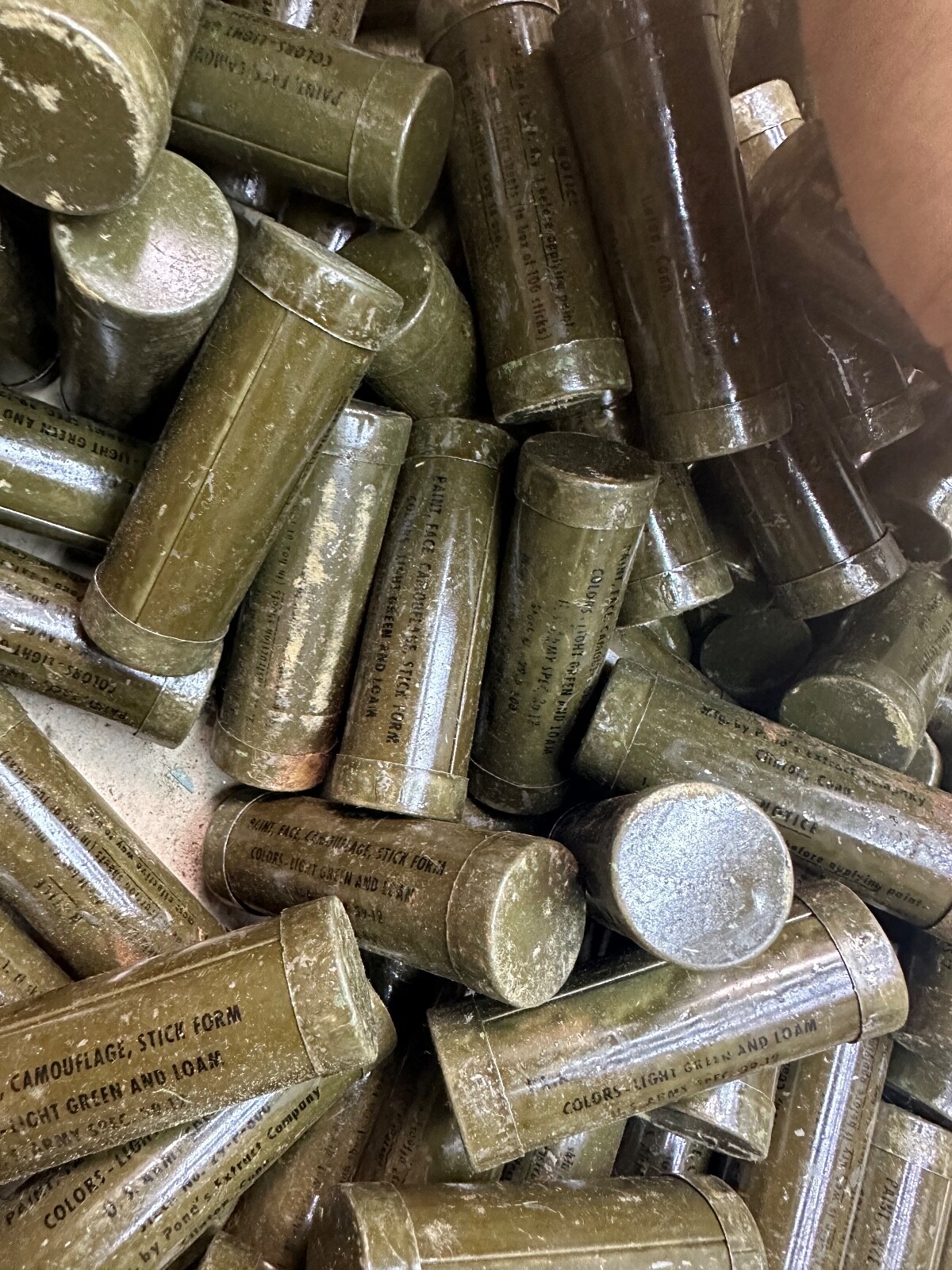 Original WW2 US Airborne / Army Green & Loam Camouflaged Face Paint | eBay