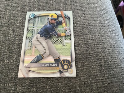 2025 Bowman Jesus Made 1st Bowman Chrome BCP-50 Milwaukee Brewers RC | eBay