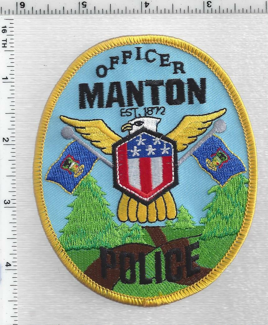 Manton Police (Michigan) 2nd Issue Shoulder Patch | eBay