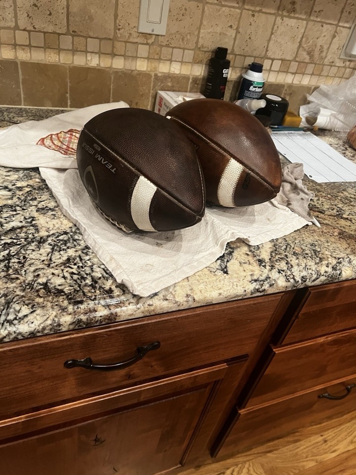BRAND NEW Team Issue Real Leather Football - NFHS Official Size, GAME ...