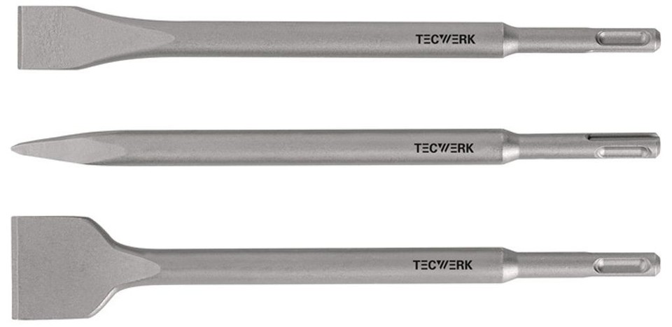 Promat Sds-Plus Chisel Set 3-teilig Moil Flat Chisel Spade Chisel ...